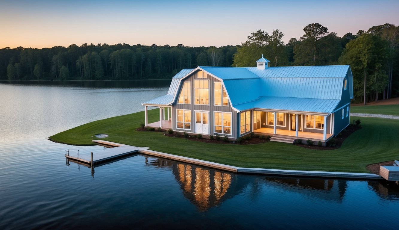 Barndominium Lake House: The Perfect Blend of Rustic Charm and Modern ...